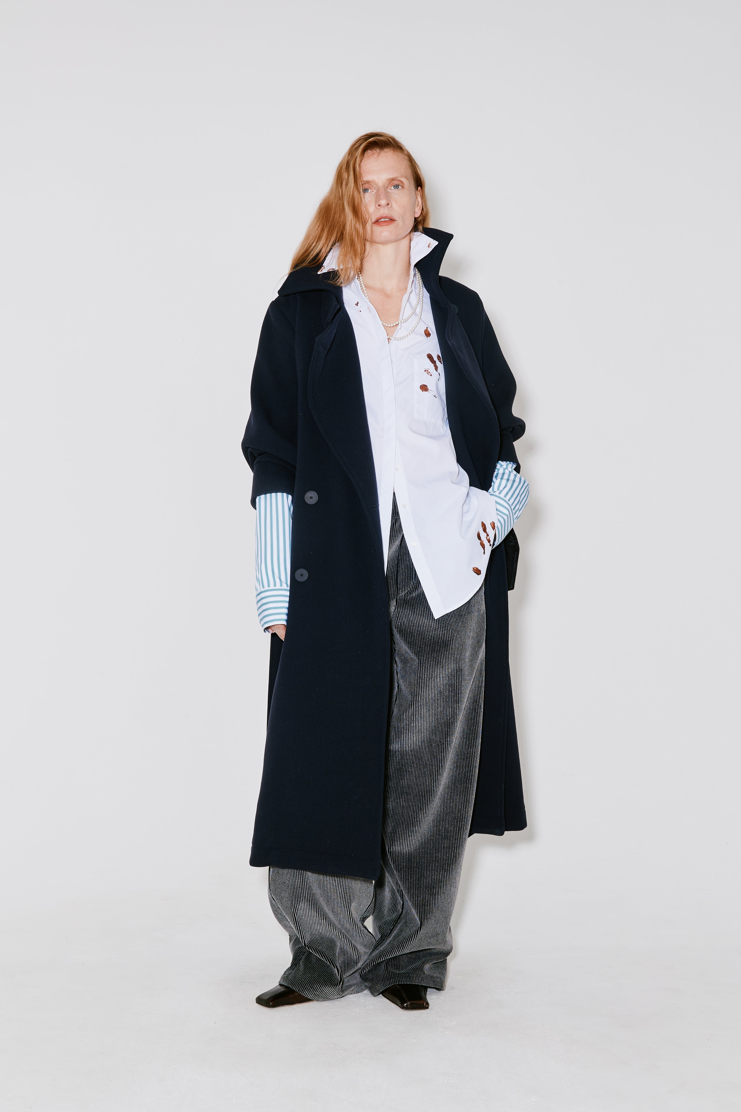MOSS trench coat dark blue – FAÇON JACMIN