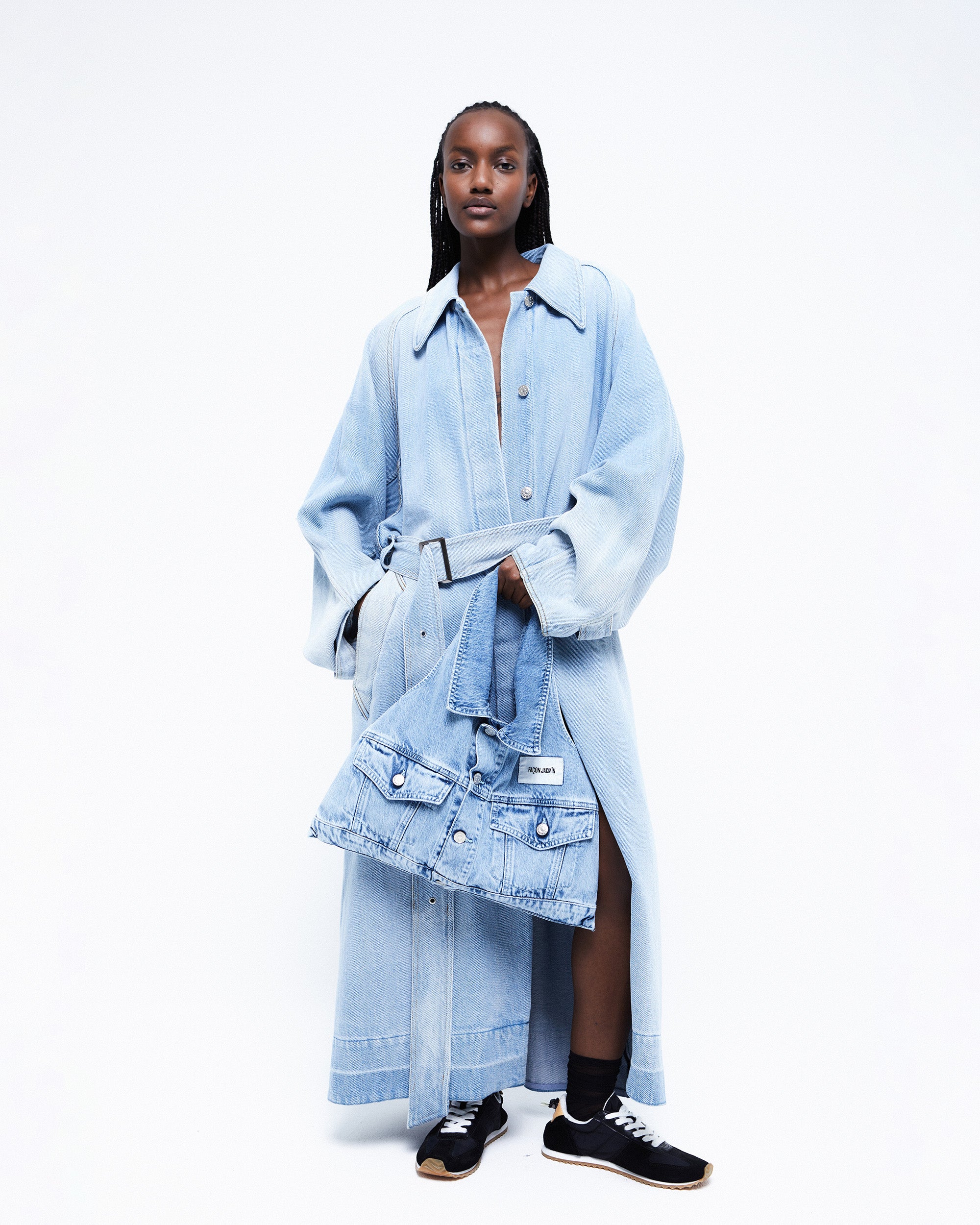 AYA bag blue - FAÇON JACMIN